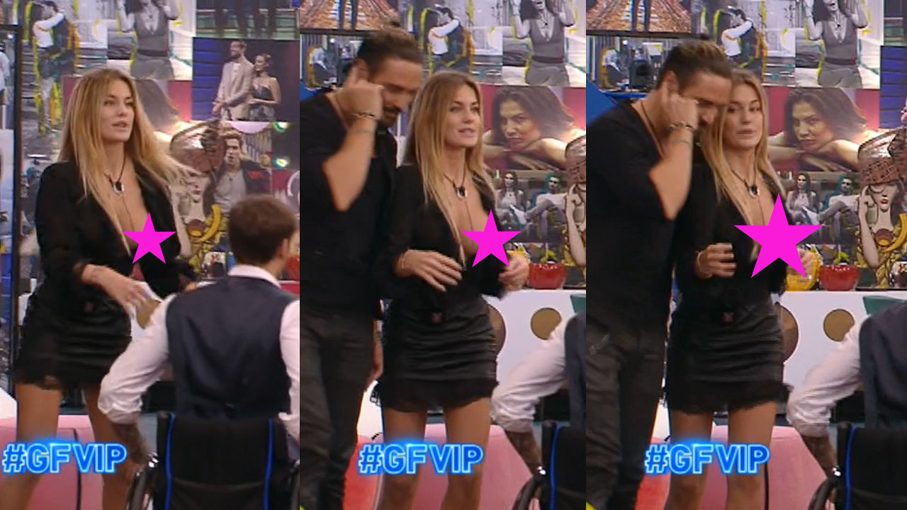 GF Vip 6, Sophie Codegoni "fuori di seno" alla prima: imprevisto in diretta