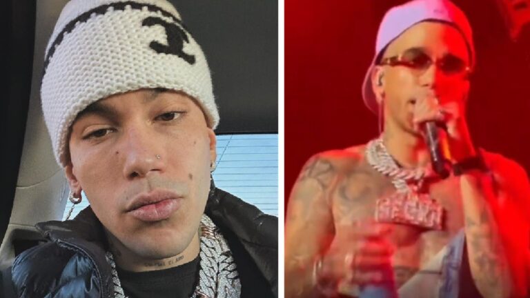 Sfera Ebbasta respinge fan sul palco: bufera, ecco com'è andata