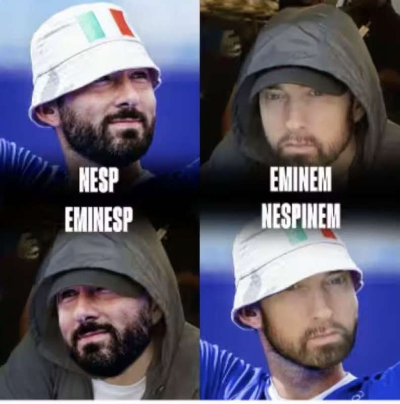 Olimpiadi, Mauro Nespoli uguale ad Eminem: sul web meme virali!