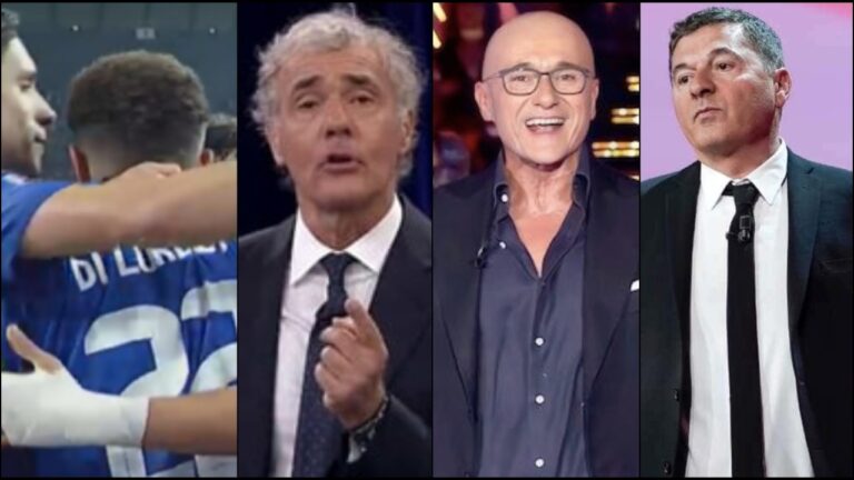 Ascolti Tv 14/10: Nazionale, GF, Giletti, Mammucari, tonfi e botti!