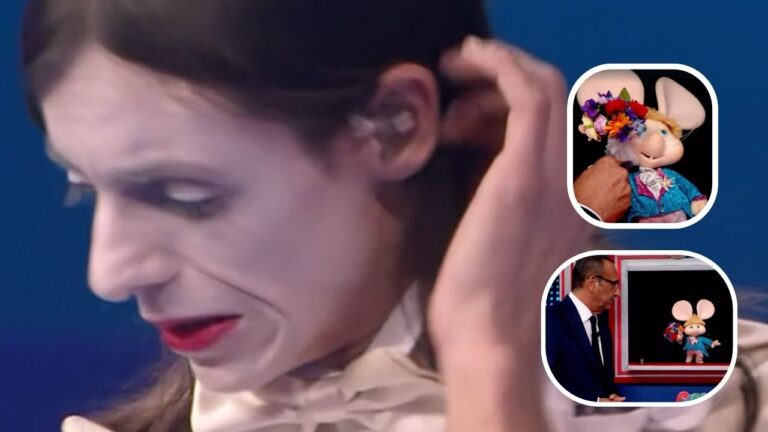 Sanremo: Topo Gigio 'cancella' Lucio Corsi. Il gesto di Conti divide